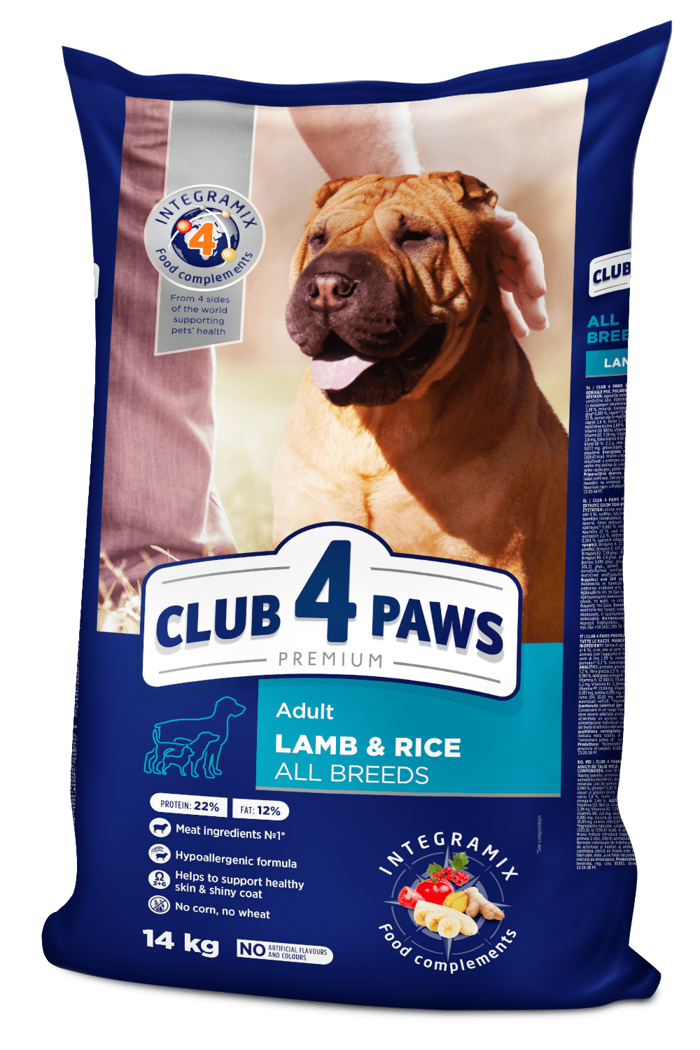 CLUB 4 PAWS PREMIUM DLA PSÓW WSZYSTKICH RAS JAGNIĘCINA LAMB 14 kg karma ...